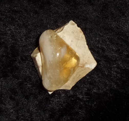 Citrine Stone with GOLD DRAGON - Mystic Morning Treasures