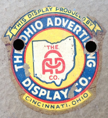 OHIO ADVERTISING MFG CLOCK / SIGN DECAL - PetroRelics LLC