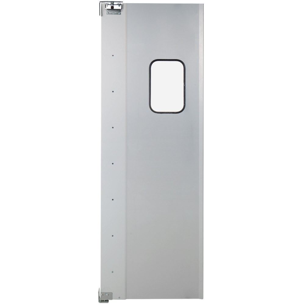 Single Aluminum Swinging Traffic Door with 9" x 14" Window - 30" x 84 ...