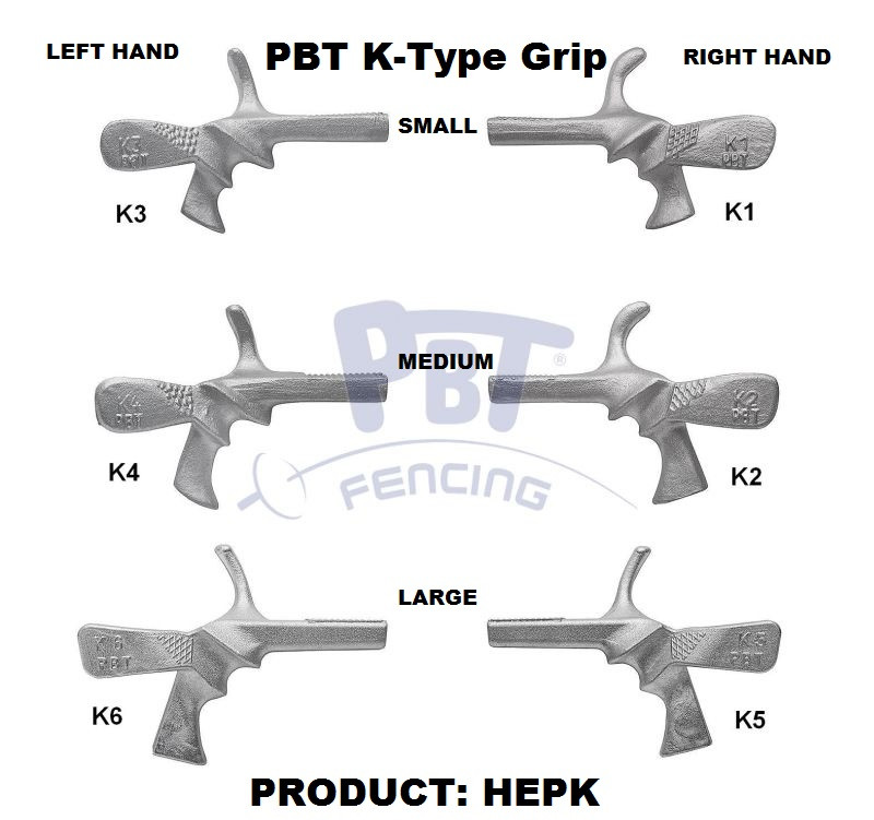 Fencing Foil Grip Types