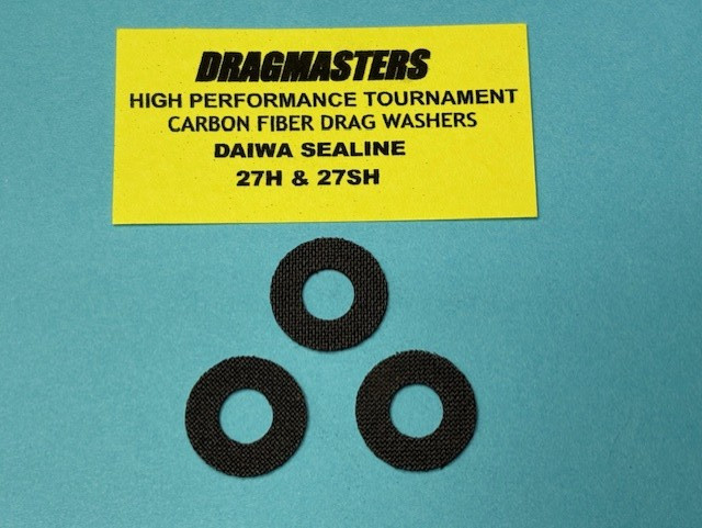 CARBON FIBER DRAG WASHER SET FOR DAIWA SEALINE 27H & 27SH TROLLING ...