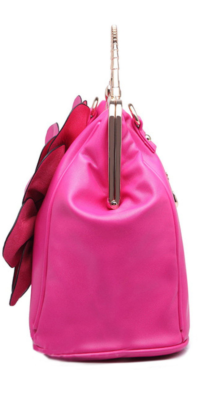 Single big flower purse