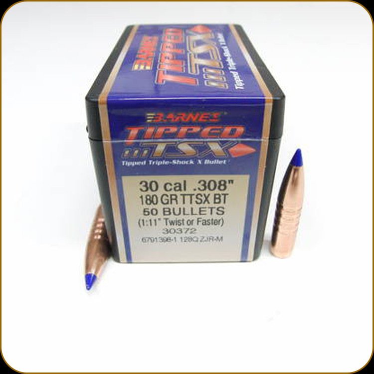 Barnes - 30 Cal - 180 Gr - TTSX (Tipped Triple-Shock X) - Boat Tail ... Barnes - 30 Cal - 180 Gr - TTSX (Tipped Triple-Shock X) - Boat Tail ...
