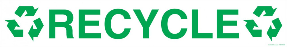 Recycle Sticker. Recycling Container Decal