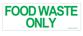 Food Waste Only Sticker