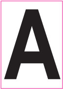 6 inch Tall Vinyl Black Letter Decals