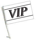 VIP Car Flag with Pole