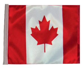 CANADA Motorcycle Flag with Sissybar or Trunk Style Pole