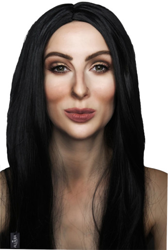 70's Cher - Long Black Costume Wig (High Quality Fibre) - by Allaura ...