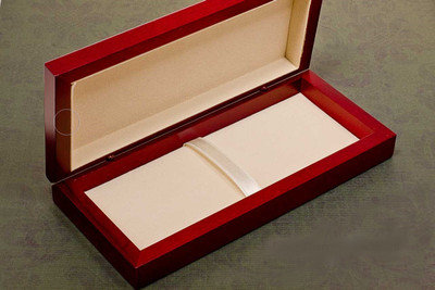 Cherry Hinged Pen or Pencil Case - Holds a Single Large Pen