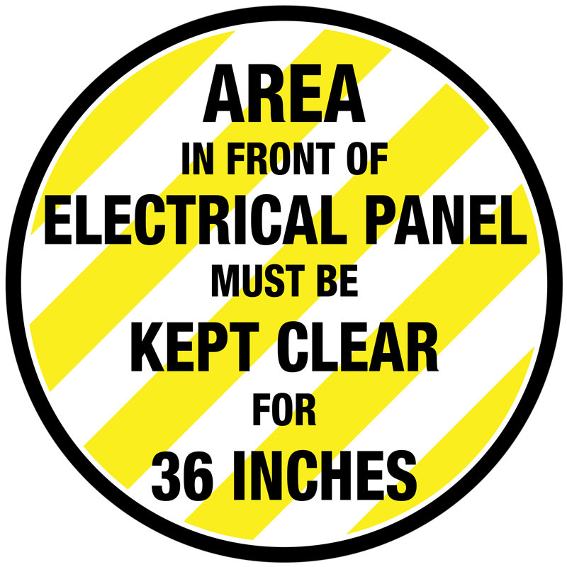 Elec. Panel - 36 Inches Sign - 5stoday.com 866-402-4776