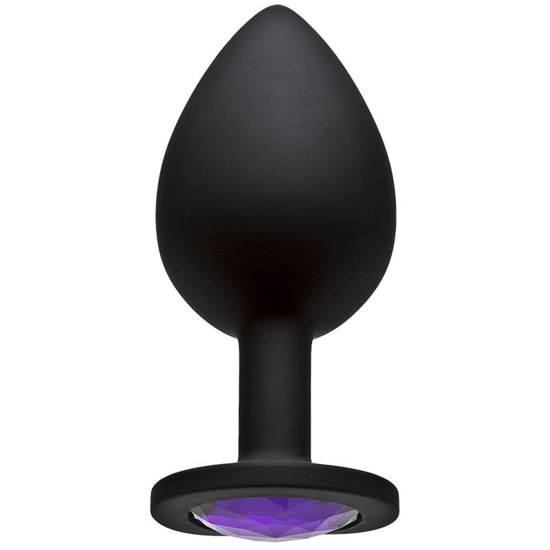 Booty Bling Large Jeweled Silicone Plug