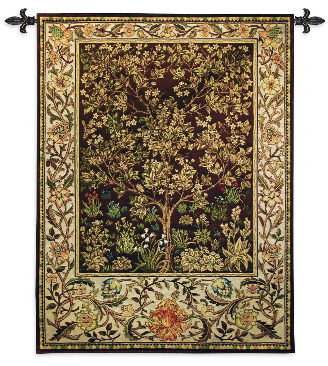 Tree of Life Umber by William Morris | Arts and Crafts Style Woven ... Tree of Life Umber by William Morris | Arts and Crafts Style Woven ...