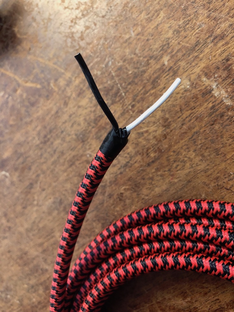 DIY Tutorial: How to Strip and Prep Cloth Covered Cords for Wiring ...