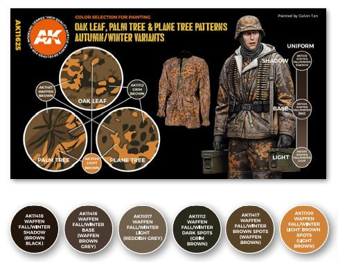 AK Interactive: 3rd Gen - Oak Leaf, Palm Tree & Plain Tree Patterns ...