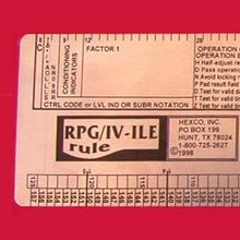 Hexco Programming Rules | Stainless-Steel Rules for RPG-IV/ILE programmers