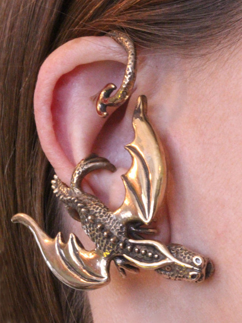 Elfin Dragon Ear Wrap - Bronze - Marty Magic Store