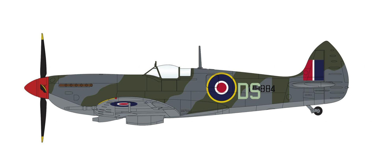 Spitfire LF IX MH884, flown by Captain W. Duncan-Smith, No. 324 Wing ...