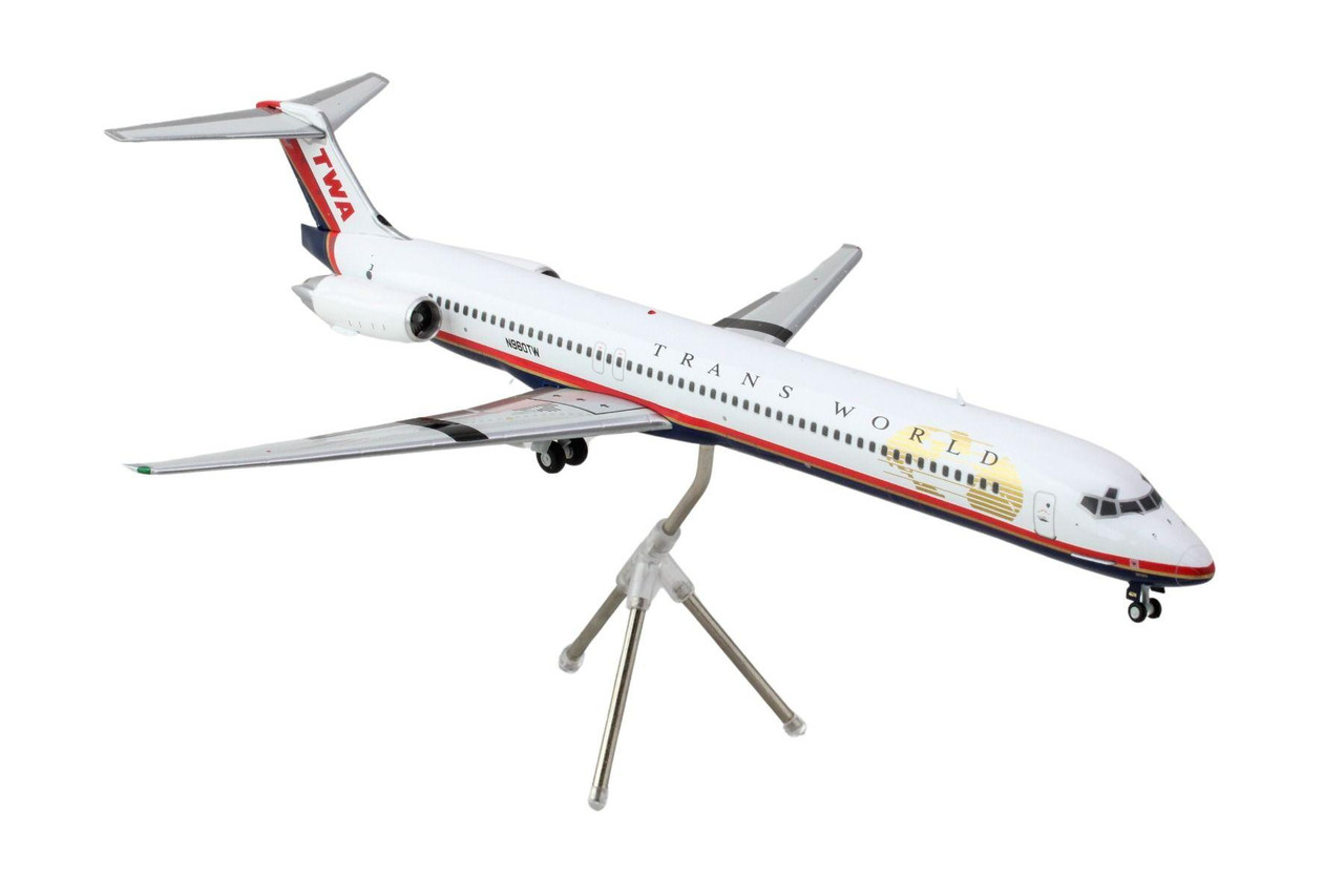 TWA MD-80, N960TW Gemini Diecast Display Model, 1:200 Gemini 200 GJ ...