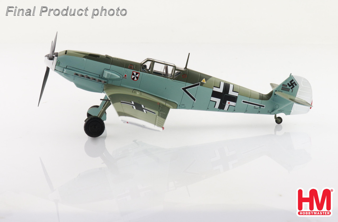 Bf 109E - Luftwaffe II/JG 3 Udet, Franz von Werra, Battle of Britain, 1940, 1:48 Hobby Master HM ...