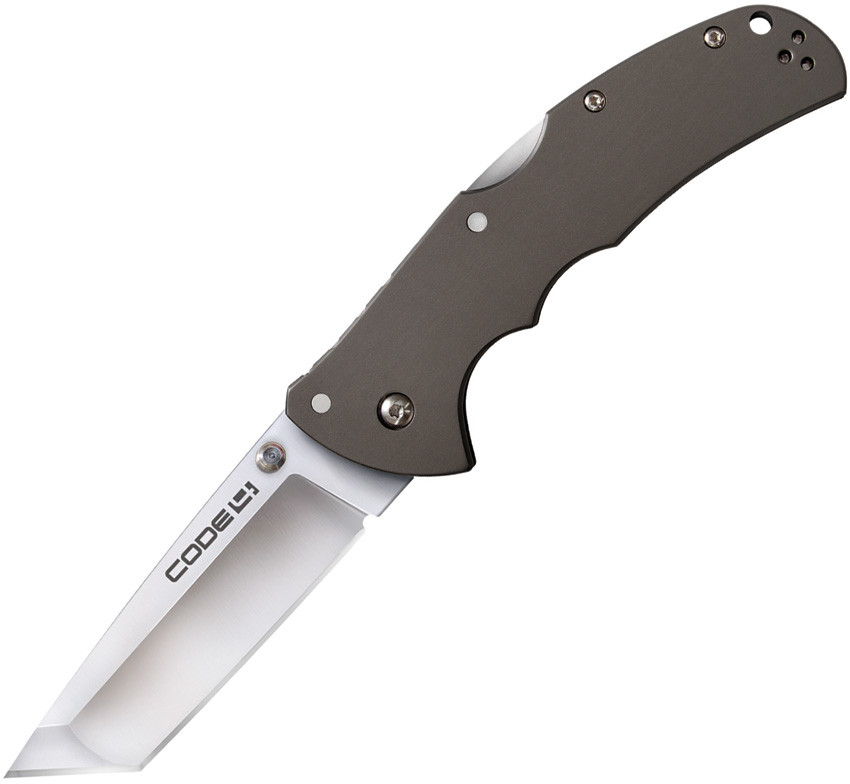 Cold Steel Code 4 Tanto Lockback Knife (Satin) - Perry Knifeworks
