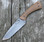 Steve Kelly Bug Out Fixed Blade Knife Tan G10 Tanto l Perry Knife Works
