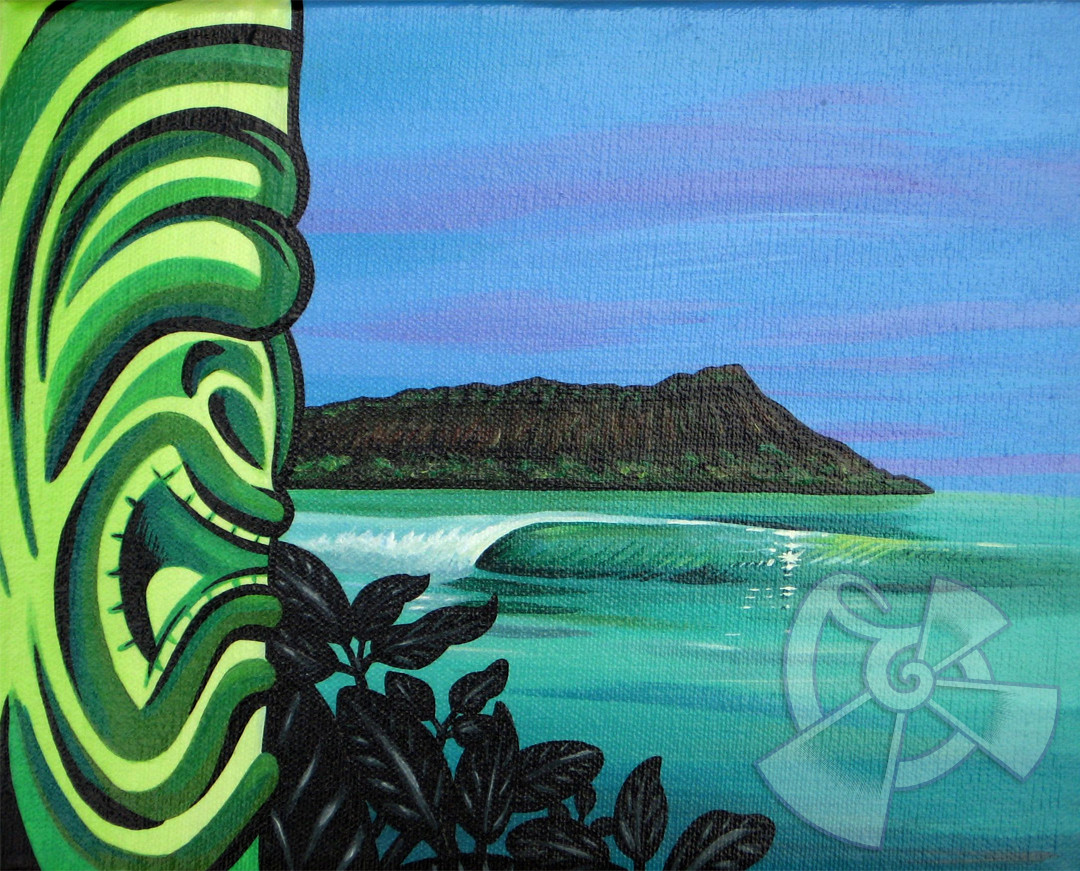 Tiki Postcard By Shannon O'Connell - 9th Wave Gallery