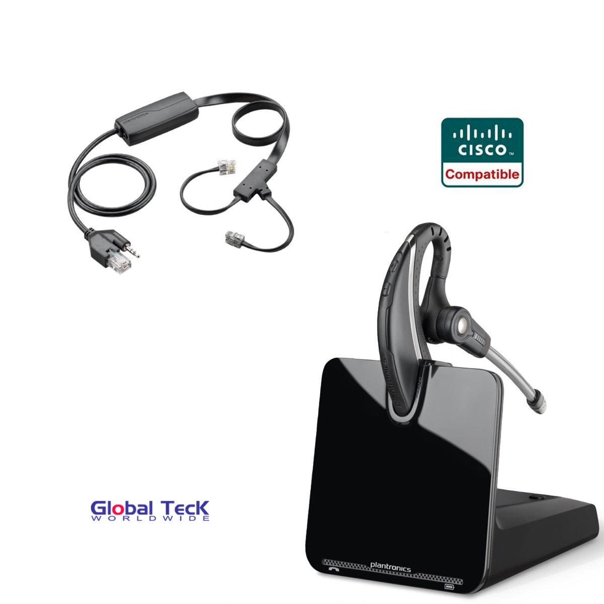 Cisco Compatible Plantronics Wireless - CS530 Bundle with Electronic ...