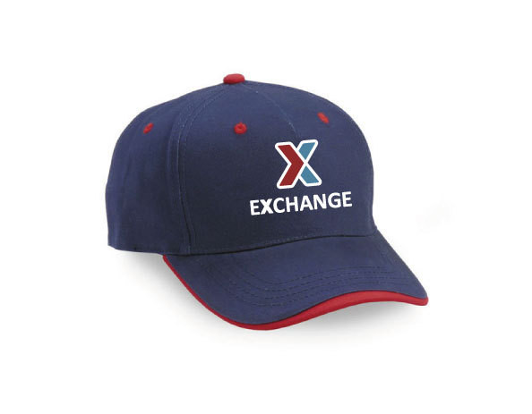 Premium TWO-TONE BALL CAP - Navy & Red with XEX logo - AAFES Associate ...