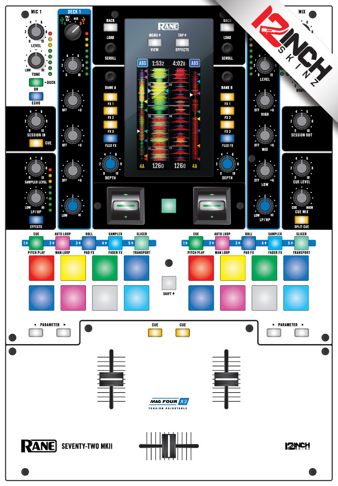 Rane Seventy-Two MK2 Skinz - COLORS - 12inchSkinz