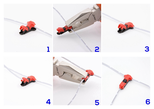 Snap On Wire Connectors - Single Wire T-Connector