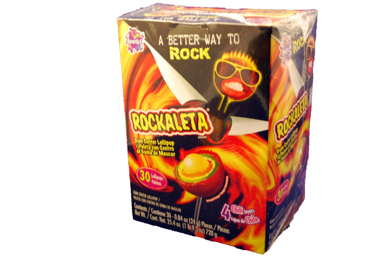 Sonrics Rockaleta Display 30-Piece pack count - My Mexican Candy