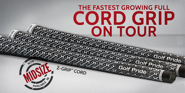 Golf Pride Z-Grip Midsize Full Cord Grips - Black / White ...