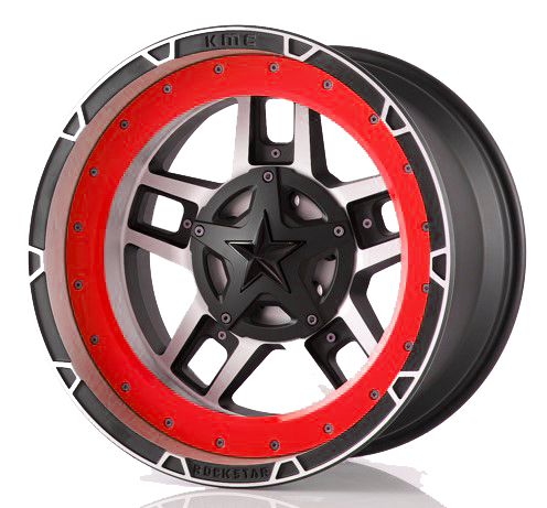 Red Truck Wheels | Red Truck Rims | Red & Black Truck Wheels & Rims