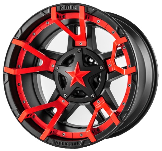 Red Truck Wheels | Red Truck Rims | Red & Black Truck Wheels & Rims