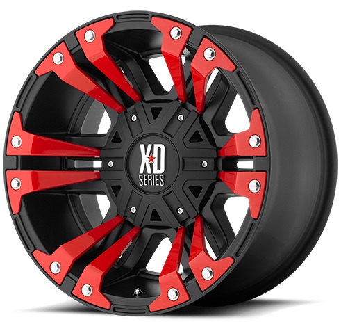 Red Truck Wheels | Red Truck Rims | Red & Black Truck Wheels & Rims