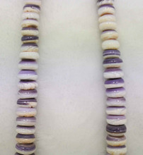 Authentic Wampum Shell Beads Graduated Rondelle (16 Inch Strand ...