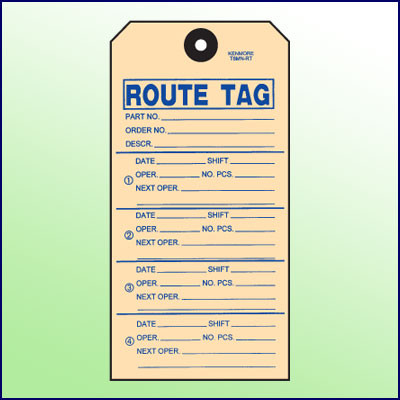 Route Tag - Kenmore Label & Tag