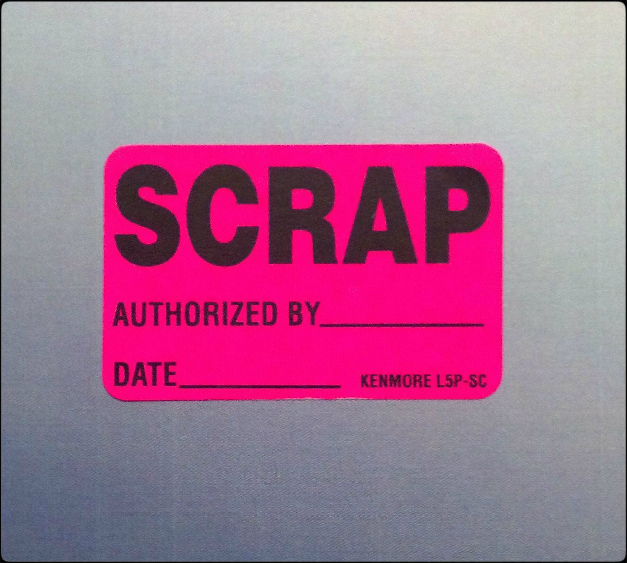 Scrap Mini Label 1-1/4 x 2 - Kenmore Label & Tag