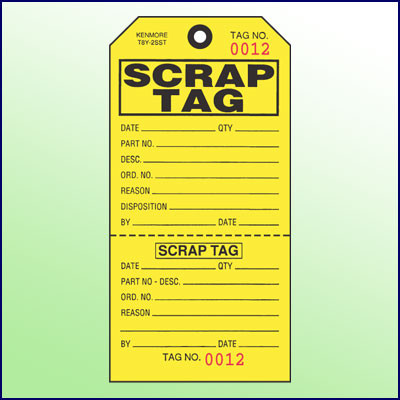 Scrap Tag - Kenmore Label & Tag