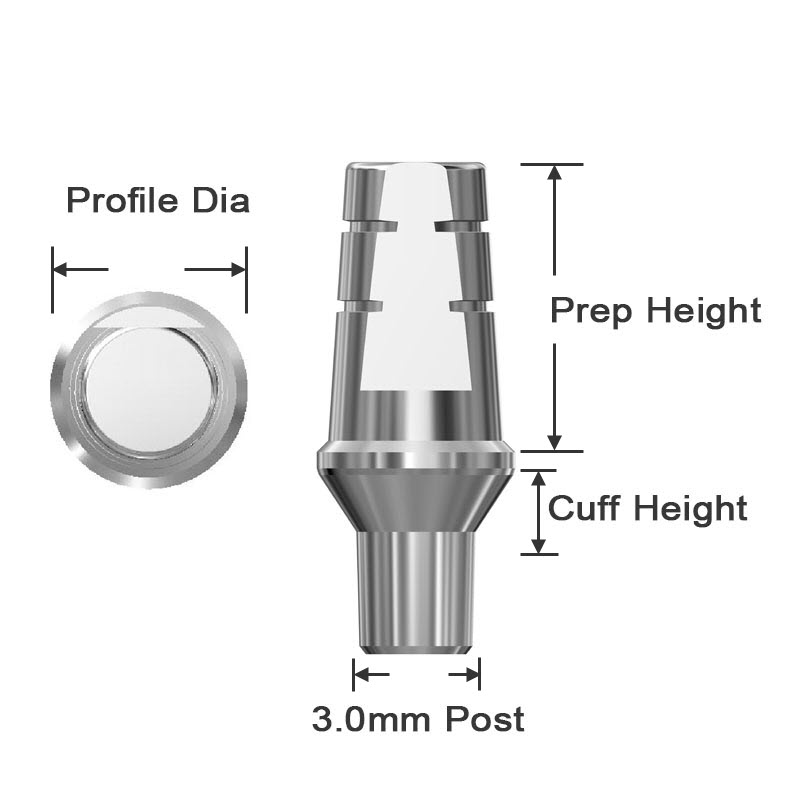 Bicon Compatible Shouldered Post Abutment - Titan Implants, Inc.