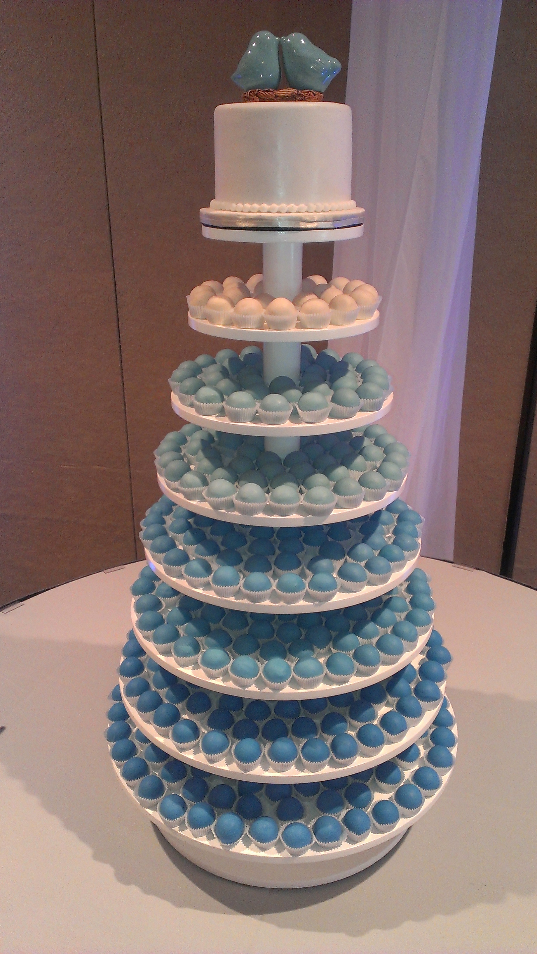 Purple Cake Ball Display