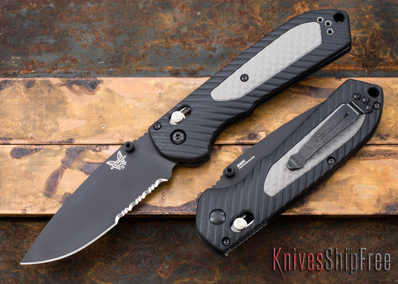 Buy Benchmade Knives: 560SBK Freek - Serrated Black Blade - Ships Free