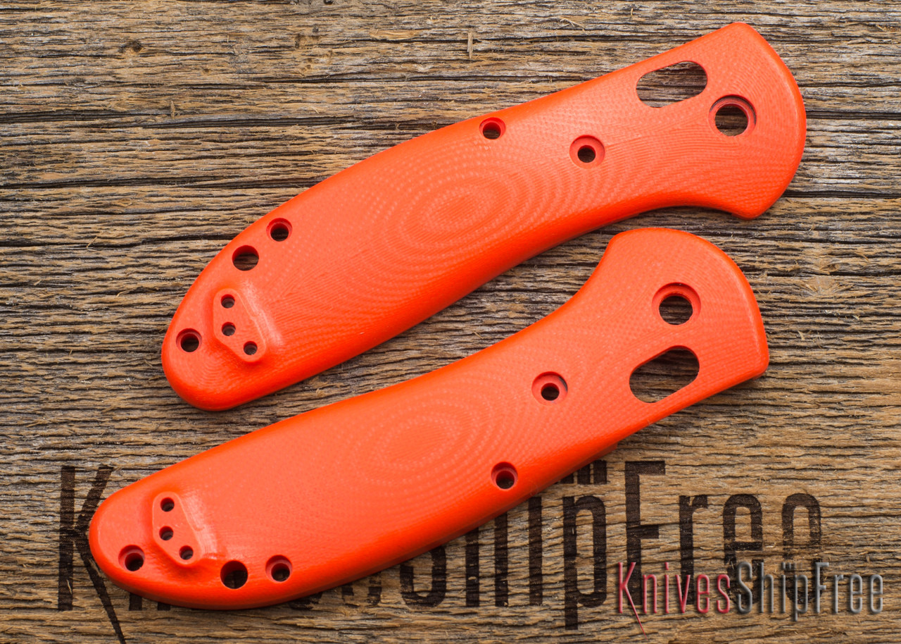 Custom Benchmade Griptilian Scales - Orange G-10