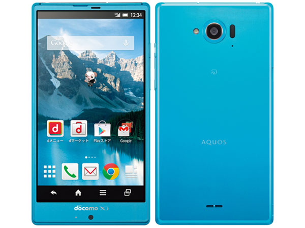 Sale Price on the Cyan Blue & Coral Pink Sharp SH-01G Aquos Smartphone ...