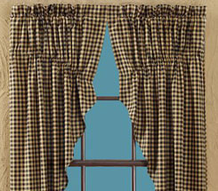 Country and Primitive style Curtains | Panel Sets, Valances, Swags and ...