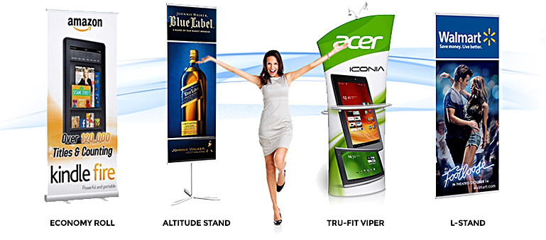 Portable Retractable Banner Stands & Pop Up Displays | Display Overstock