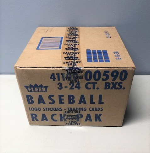 1989 Fleer Baseball 3 Box Factory Sealed Rack Case - Opc Baseball.com