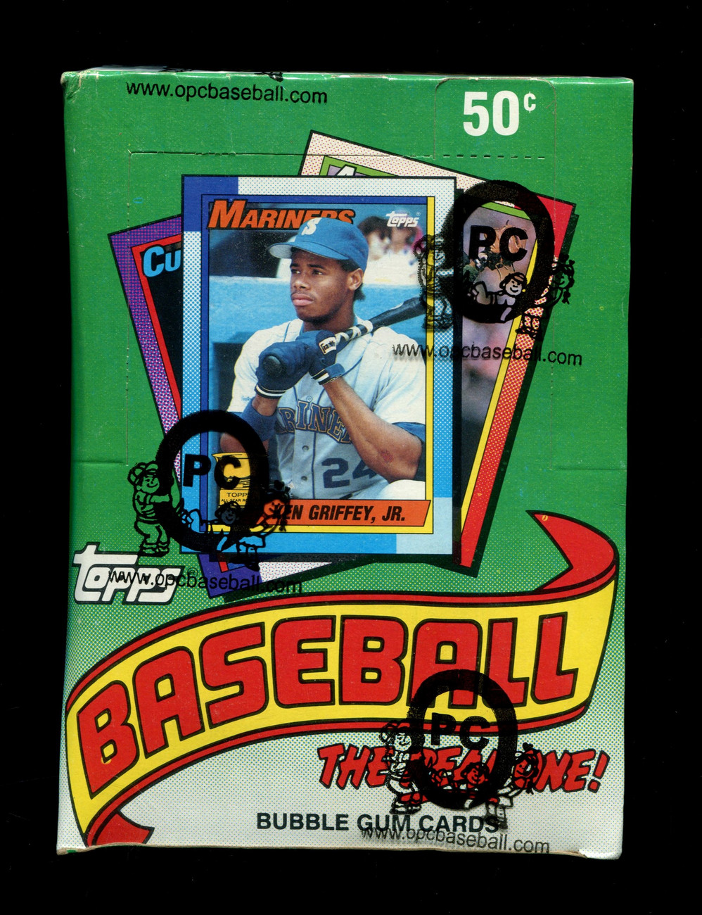 1990 Topps Baseball Wax Box - From A Sealed Case - Opc Baseball.com