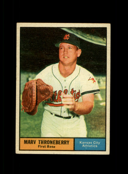 1961 MARV THRONEBERRY TOPPS #57 ATHLETICS *G1688 - OPC Baseball.com